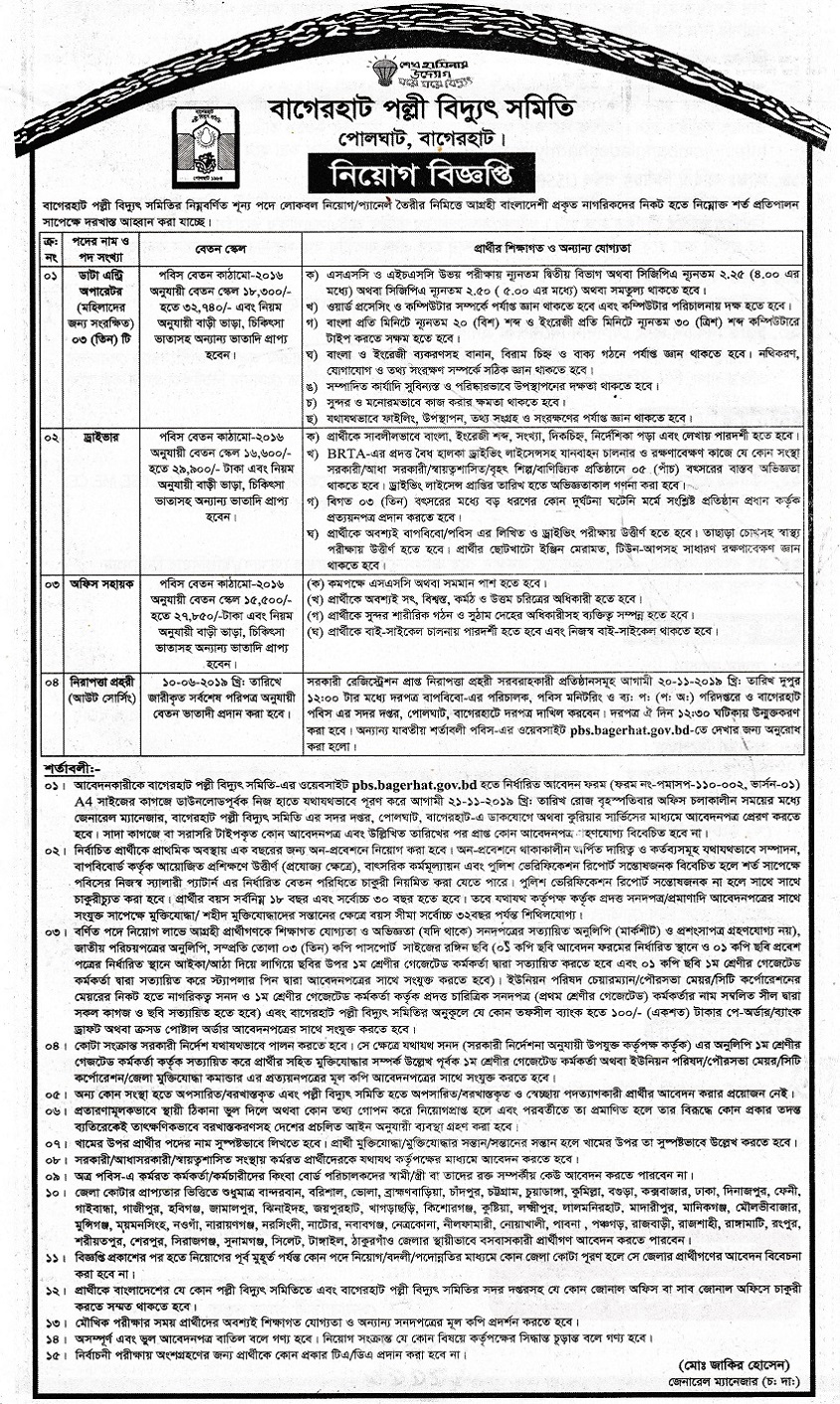 BREB Job Circular 2019 | Deadline: December 31, 2019 [BD Jobs]
